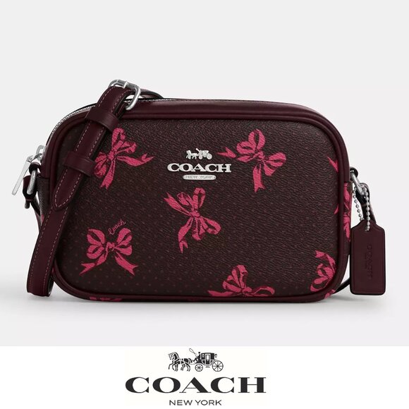 Coach | Bags | Coach Mini Jamie Camera Bag In Signature Canvas With Bow ...